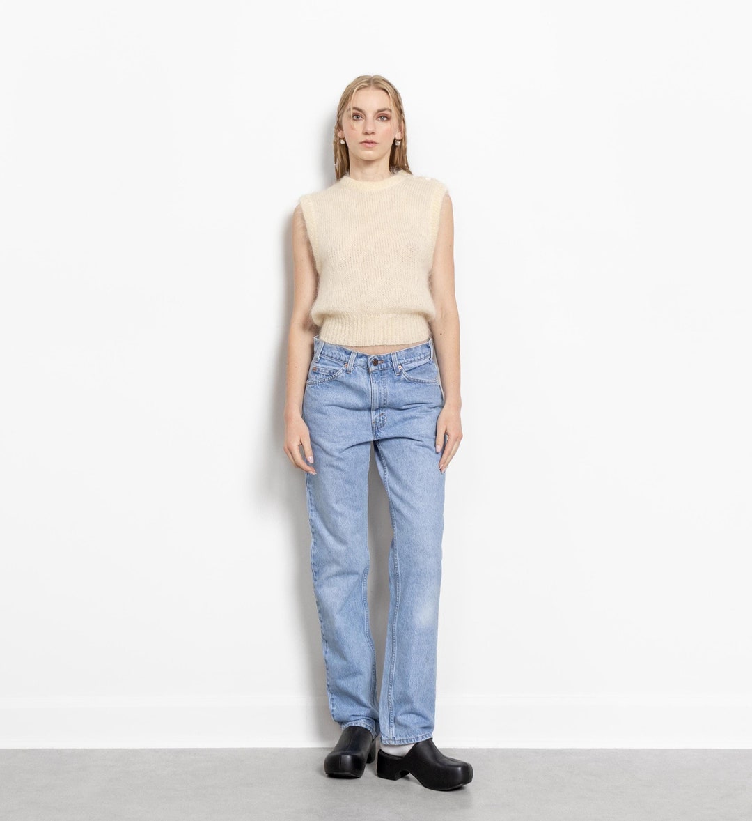 LEVI'S 509 BOYFRIEND JEANS Vintage Women U S A Made Faded Loose Relaxed ...