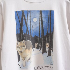 WILD EARTH SHIRT Tee White Cotton Short Sleeves Oversize ...