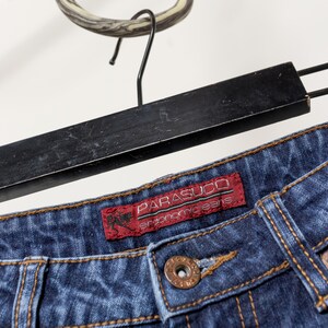 Parasuco LOW RISE Y2K JEANS Faded Denim Women Flares / 37 Inch Hips ...