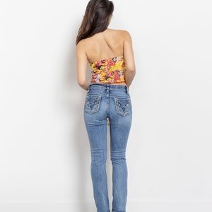 LOW RISE FADED Wacky Crazy Y2K Vintage Jeans Stretchy Cool Pockets ...