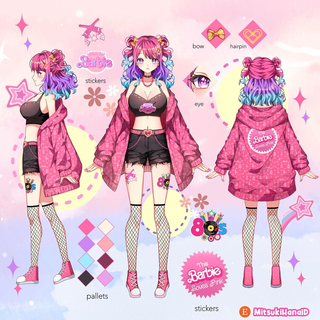 Custom Design Dnd Character Sheet, Reference Avatar, Anime Model, PFP ...