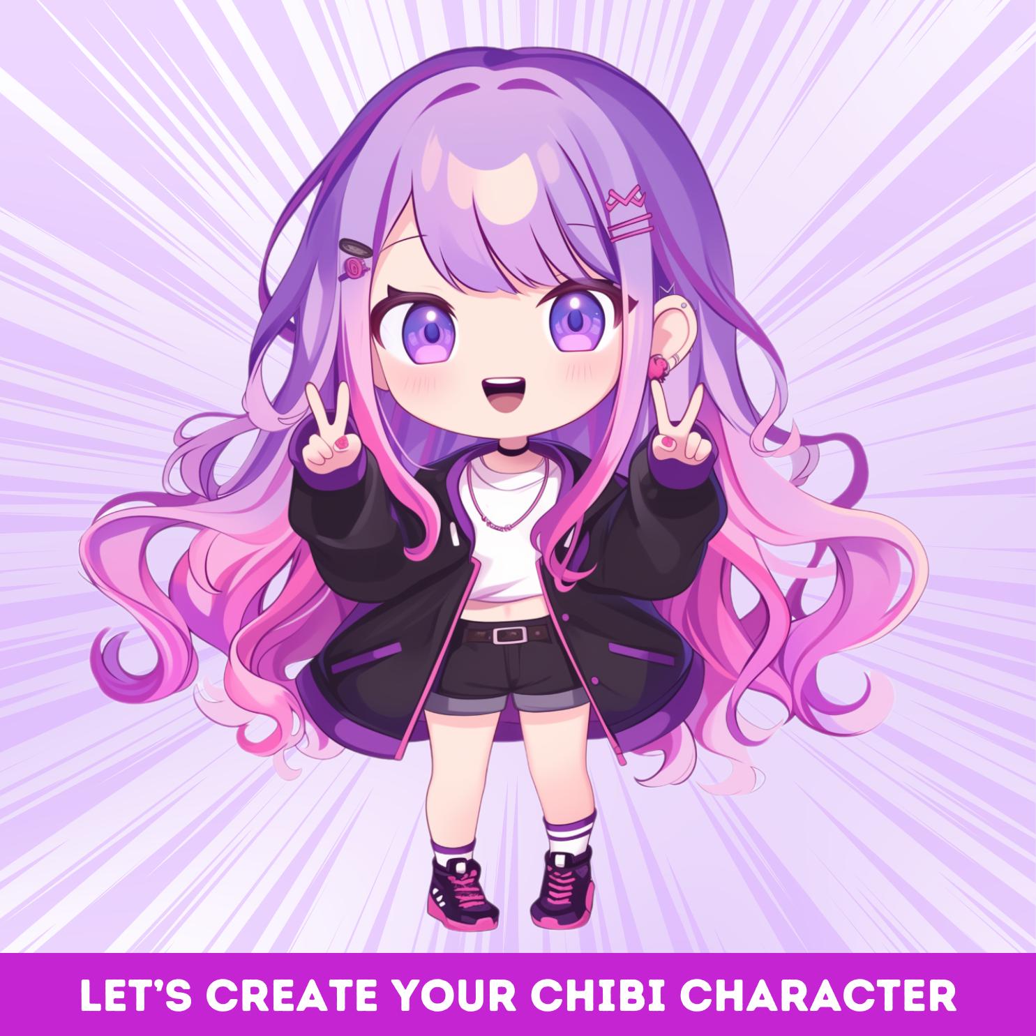 Custom Chibi Anime Chibi Character Chibi Logo Cute Chibi Chibi Emotes ...