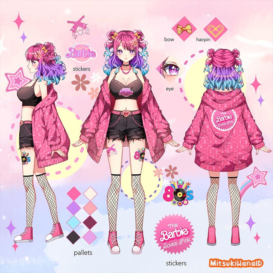 Character Sheet, Character Reference Sheet, Vtuber Reference Sheet ...