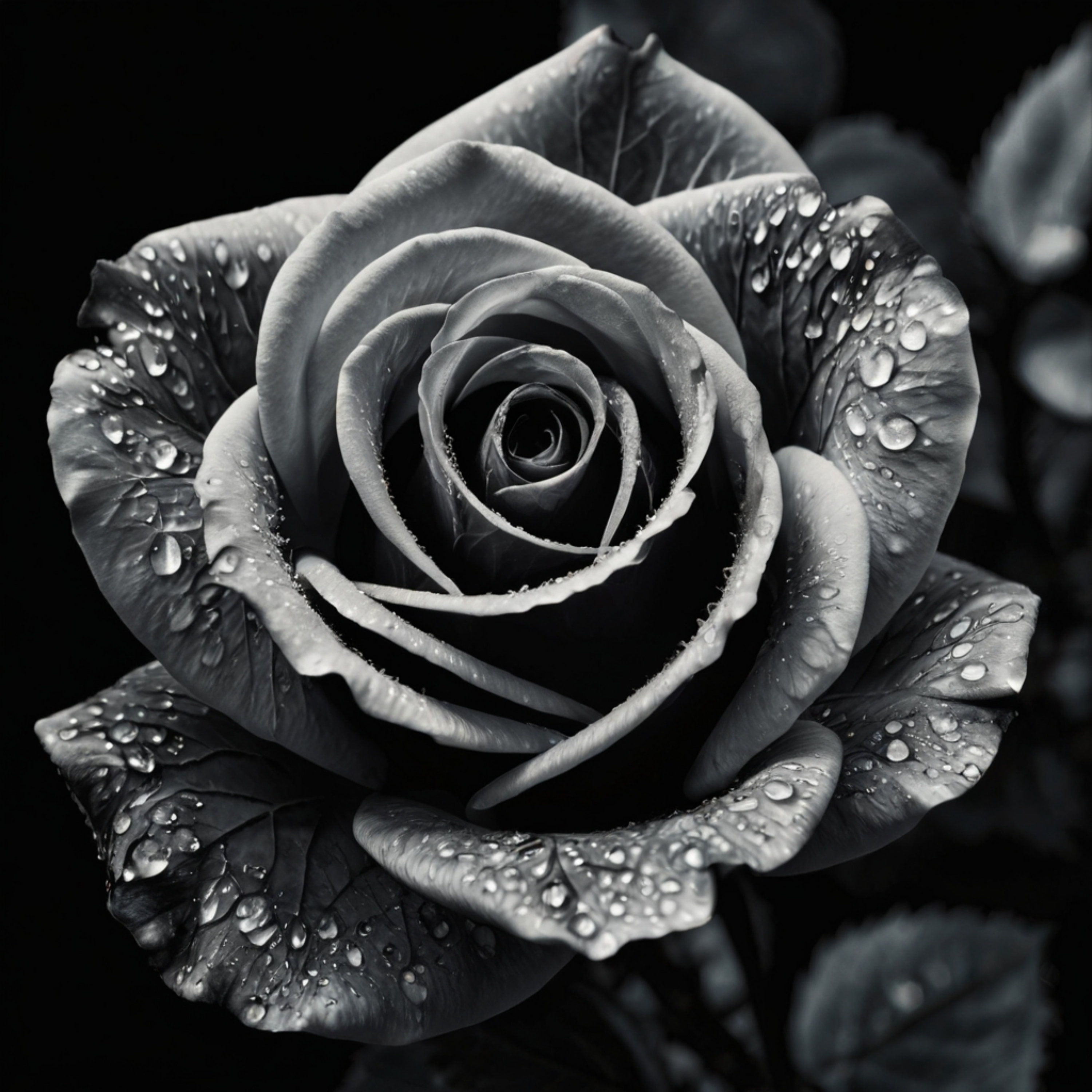 Black and White Rose Photo, Black and White Rose Art, Rose Print, Black ...