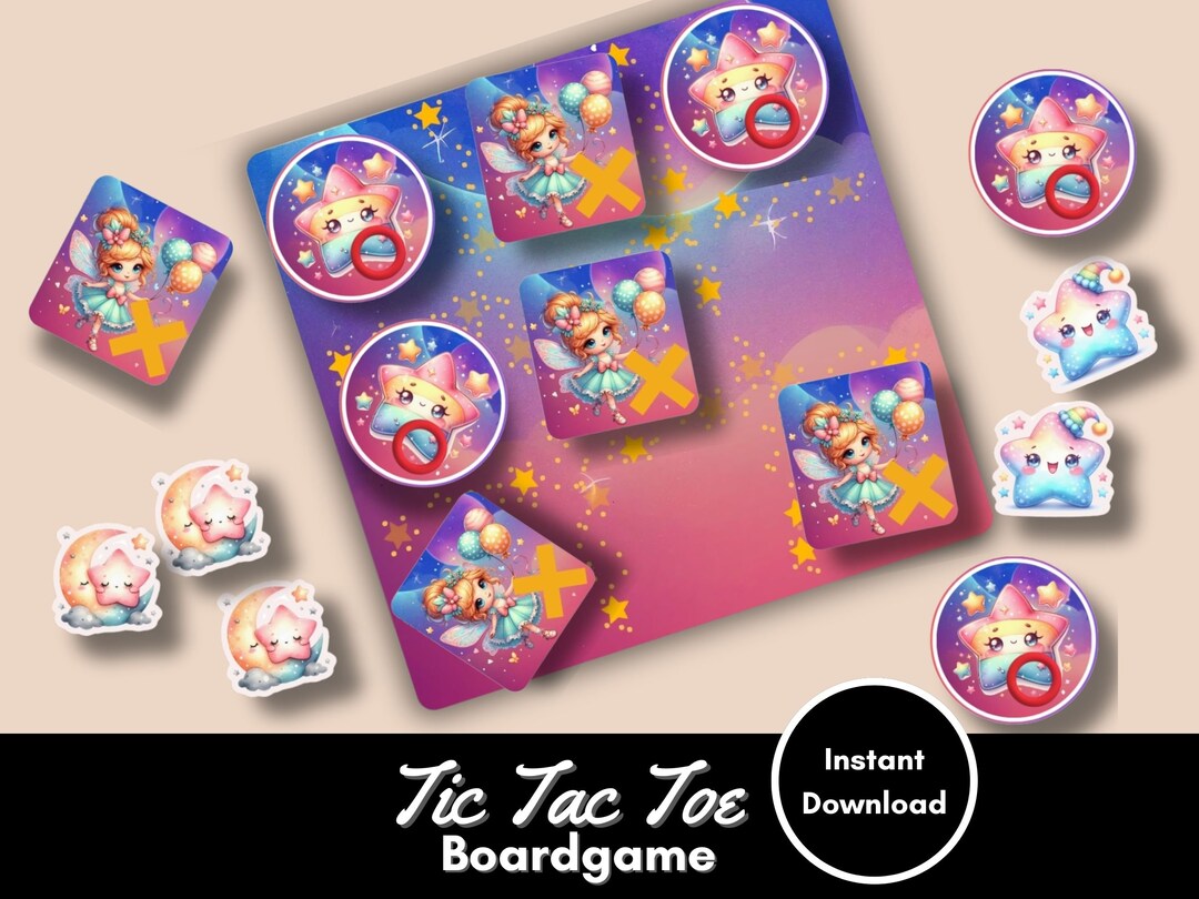 Fairies Vs Stars Printable Board Game, Preschool Toddler Activity ...