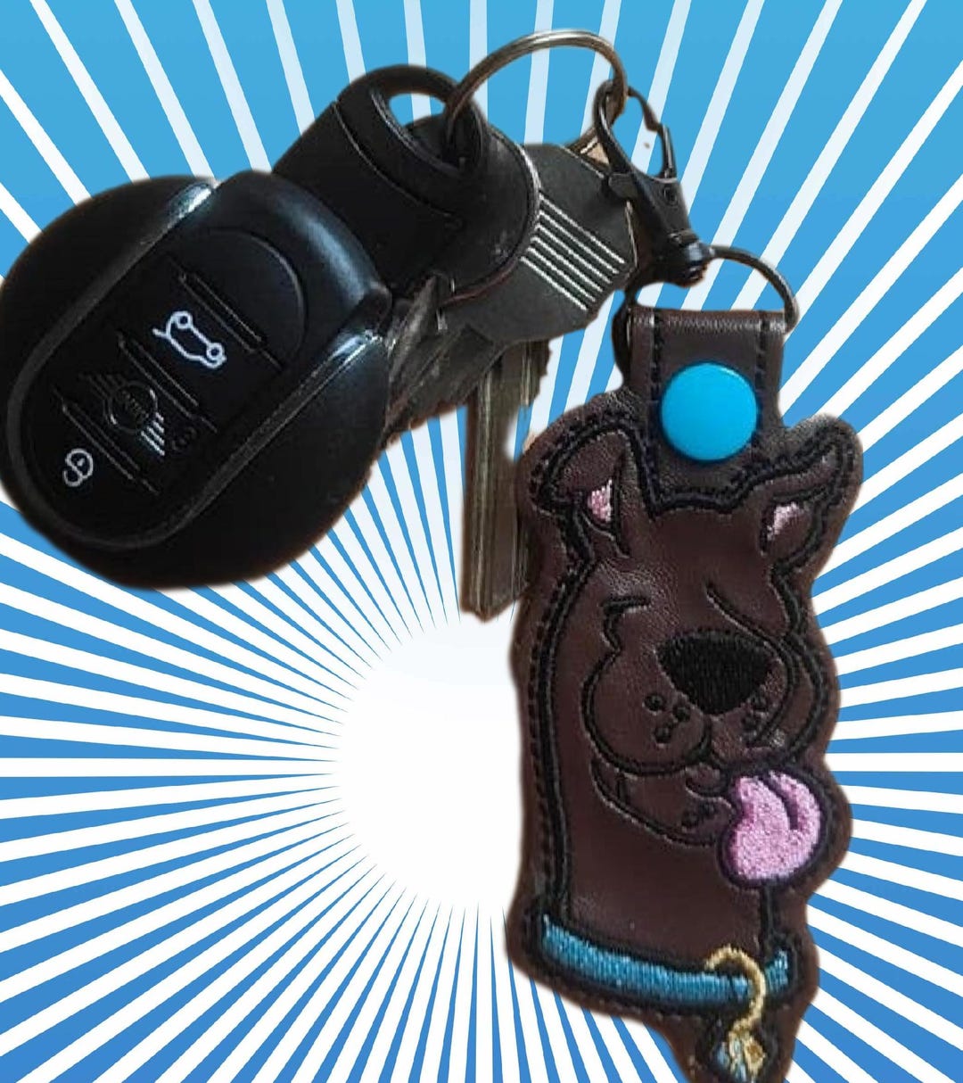 Scooby Doo Ghost Buster Embroidered Bag Key Fob - Etsy