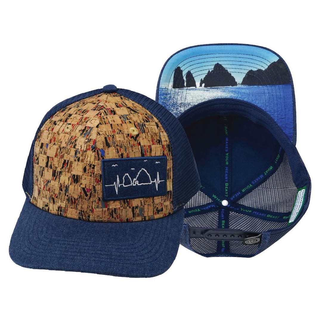 Cabo Hat - Baseball Hat Fit - Cork - Navy - Trucker Mesh - Etsy