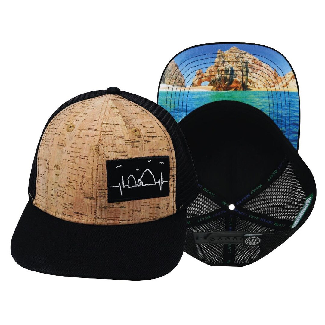 Cabo Hat - Baseball Hat Fit - Cork - Black - Trucker Mesh - Etsy
