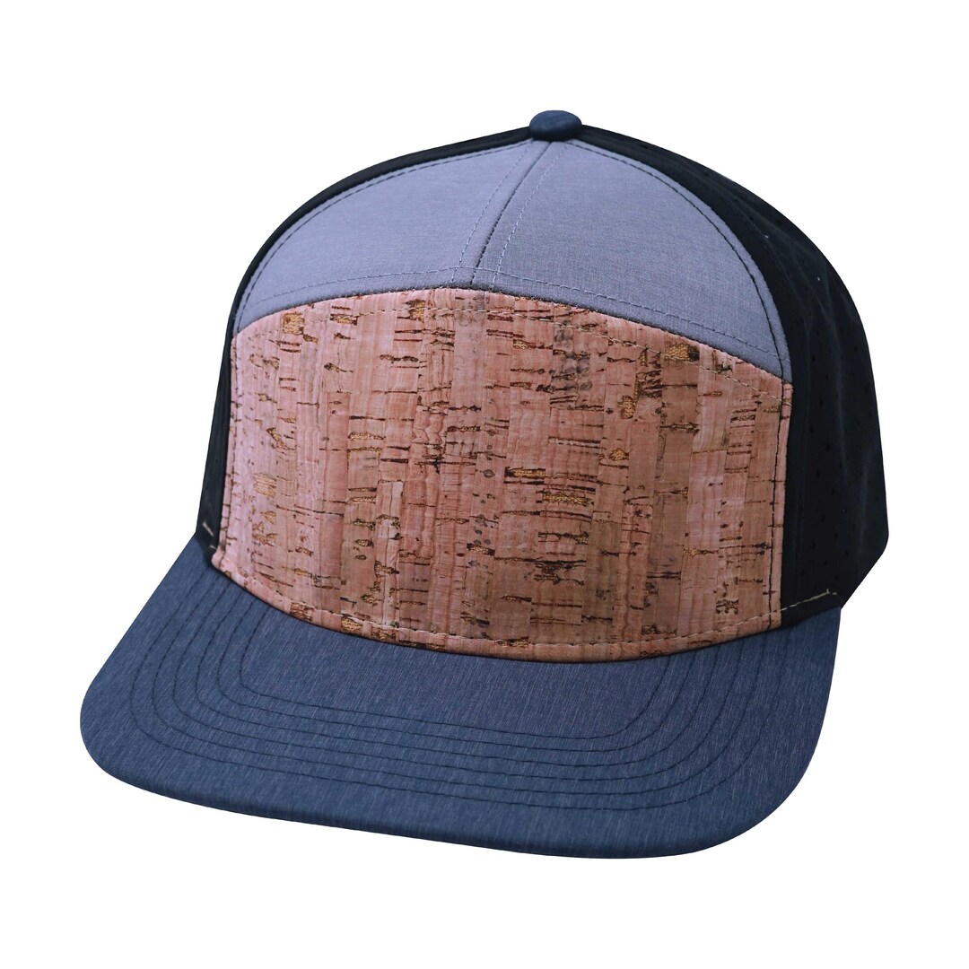 Blank - 7 Panel - Cork - Navy / Gray / Black - Jersey Mesh (unisex) - Etsy
