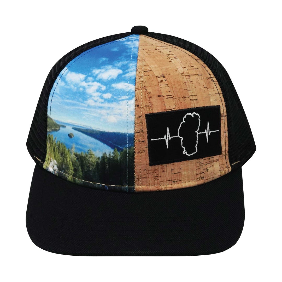Tahoe Hat Baseball Hat Fit Cork Hybrid Emerald Bay Day - Etsy
