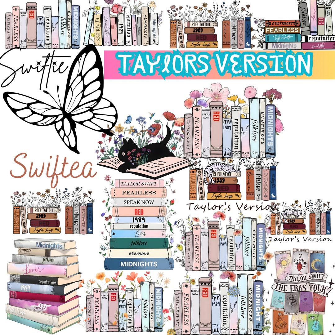 Swiftie Png, Taylor Books Png, Swiftie Vibes Png, Flower Taylor Png ...