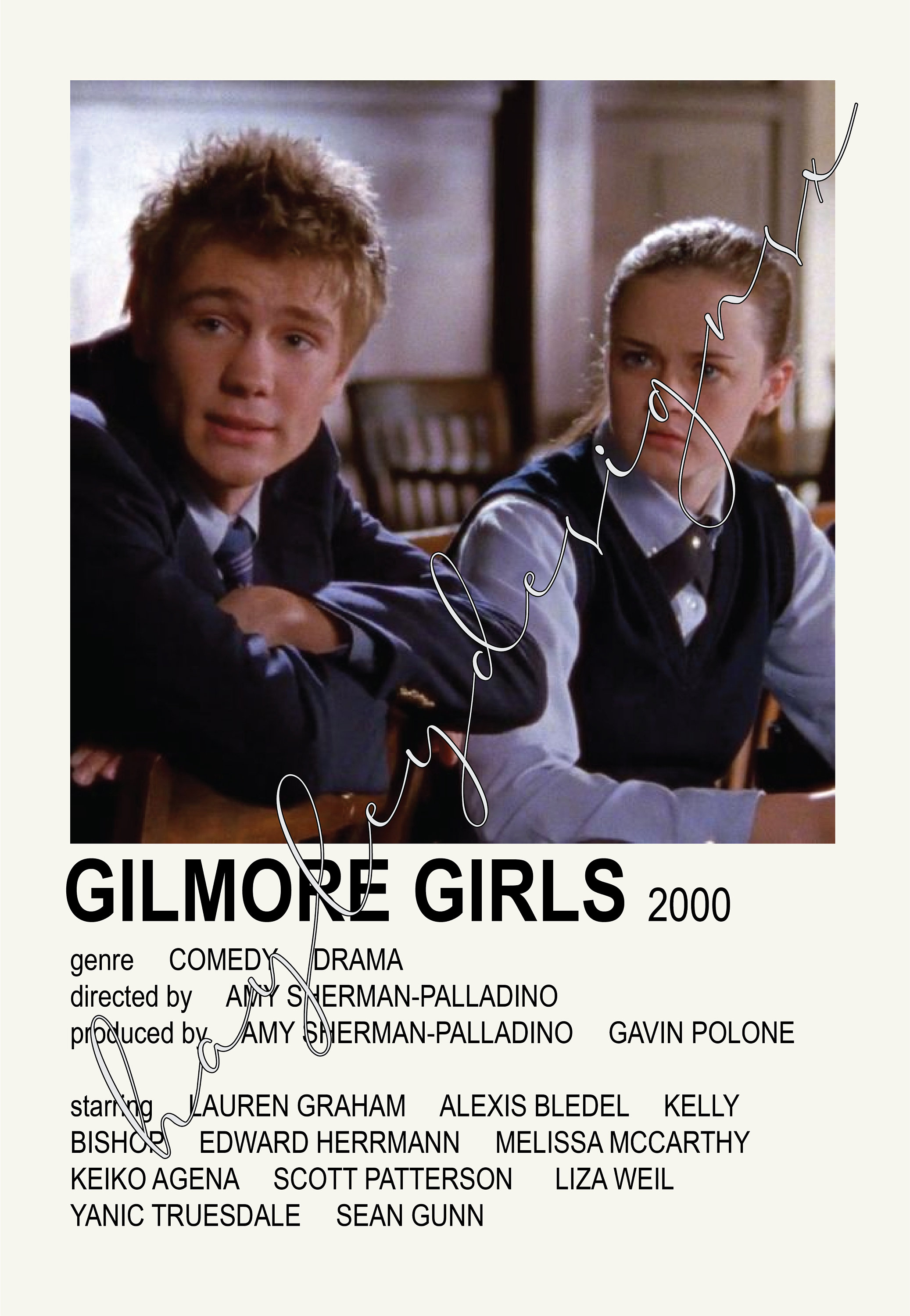 RORY TRISTAN Gilmore Girls Printable Wall Art - Etsy