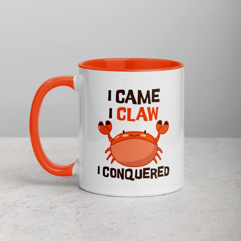 Cute Kawaii Crab Mug | Cute Crab | Seafood Lover | Graduation Gift ...