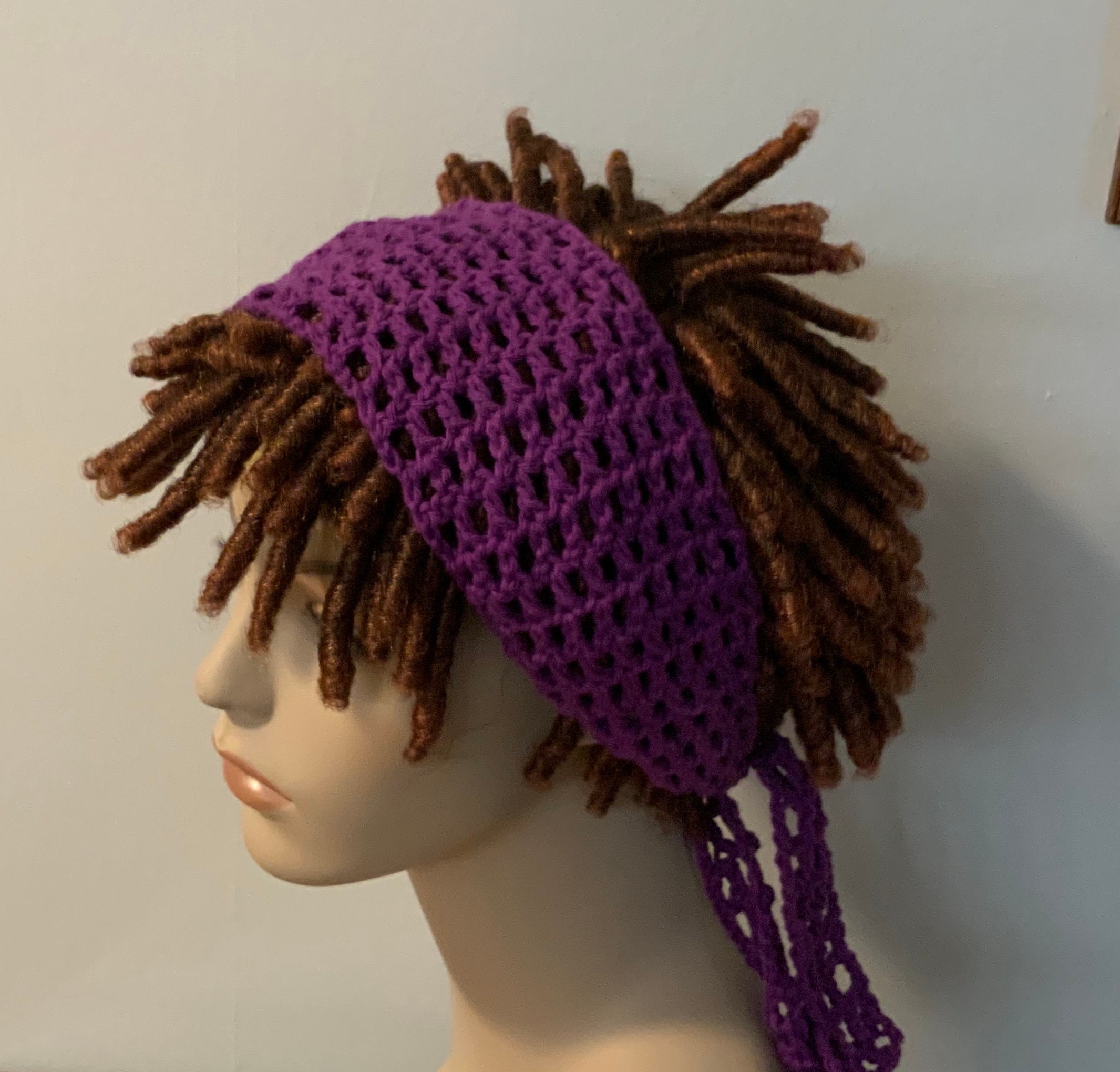 Cotton Dread Headband in Purple | Etsy