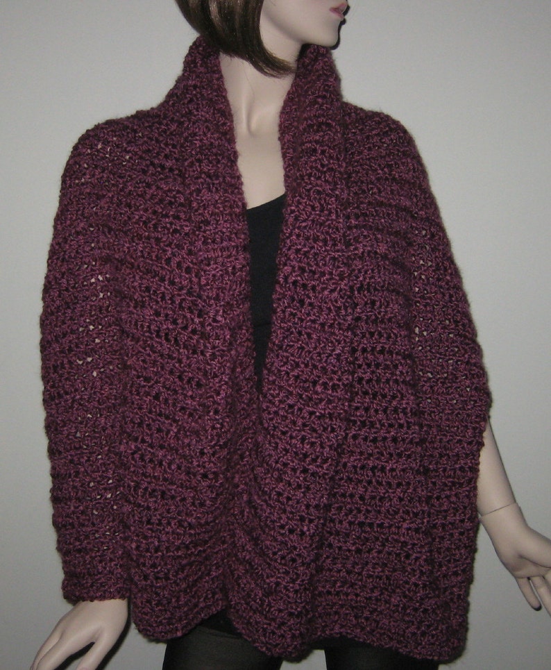 Homespun Prayer Shawl in Plum | Etsy