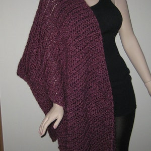 Homespun Prayer Shawl in Plum - Etsy