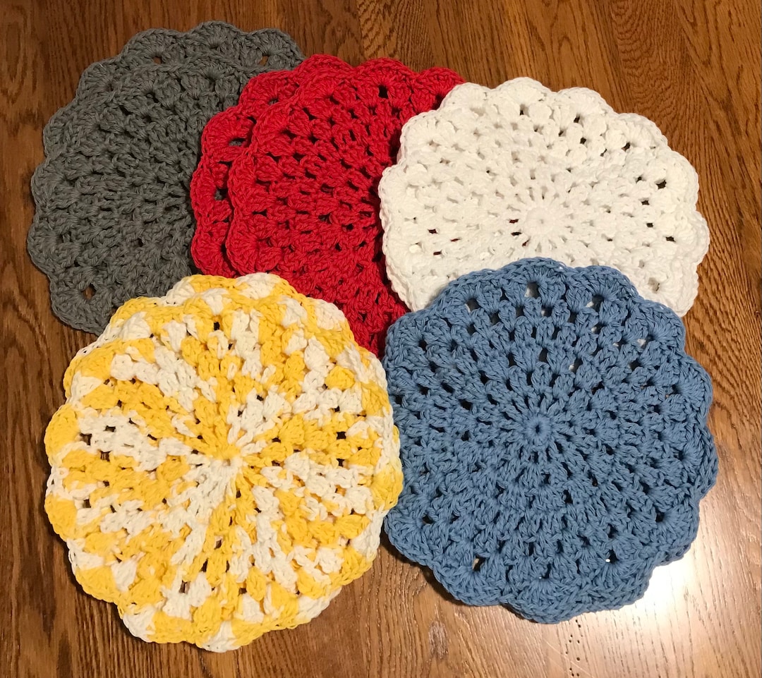 Round Crochet Trivet, Hot Pad or Dishcloth - Etsy