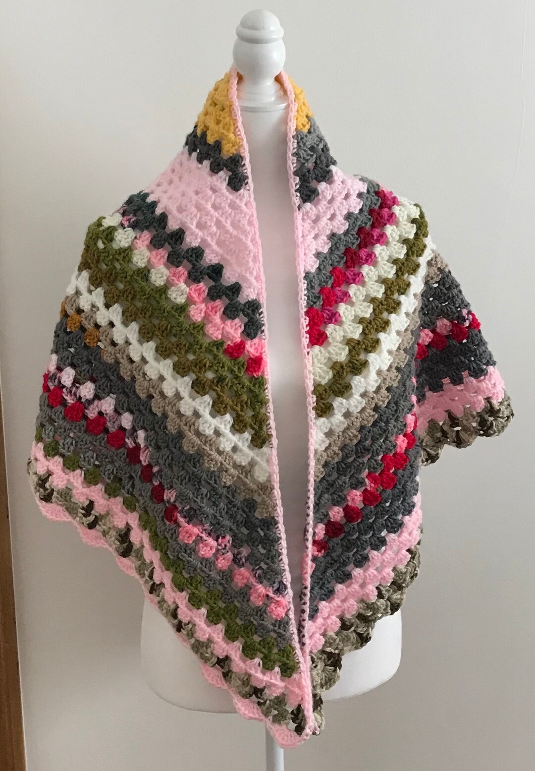 Crochet Granny Shawl One of a Kind Hippy Shawl - Etsy