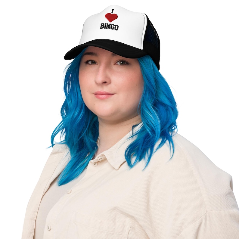 I Heart Bingo Embroidered Trucker Hat - FOB Inspired Pop Punk Cap - Etsy
