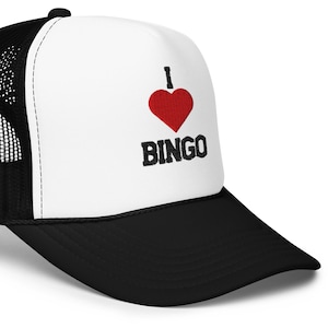 I Heart Bingo Embroidered Trucker Hat - FOB Inspired Pop Punk Cap - Etsy