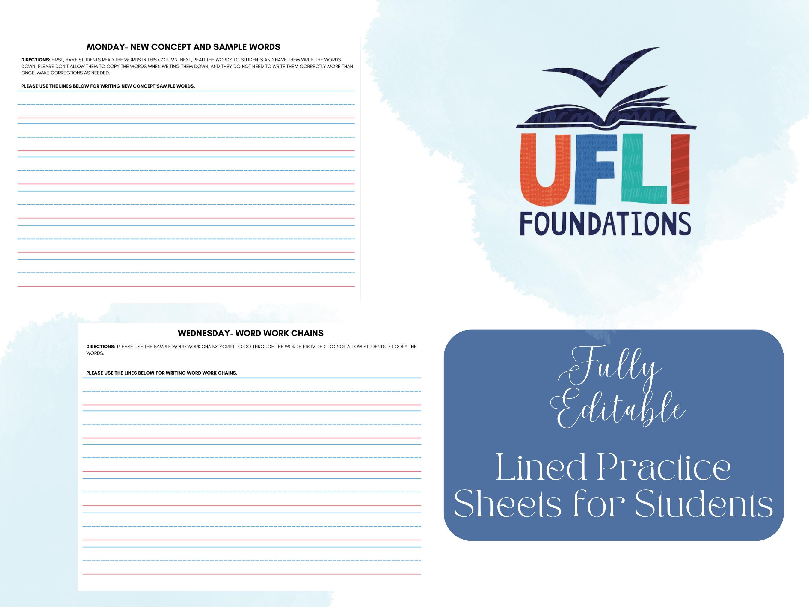 UFLI Inspired Weekly Homework Packet - Etsy