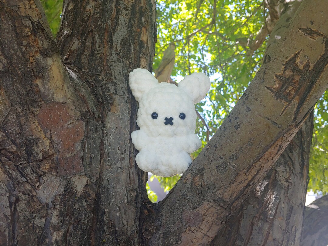 Cutest Fluffy Crochet White Bunny - Etsy
