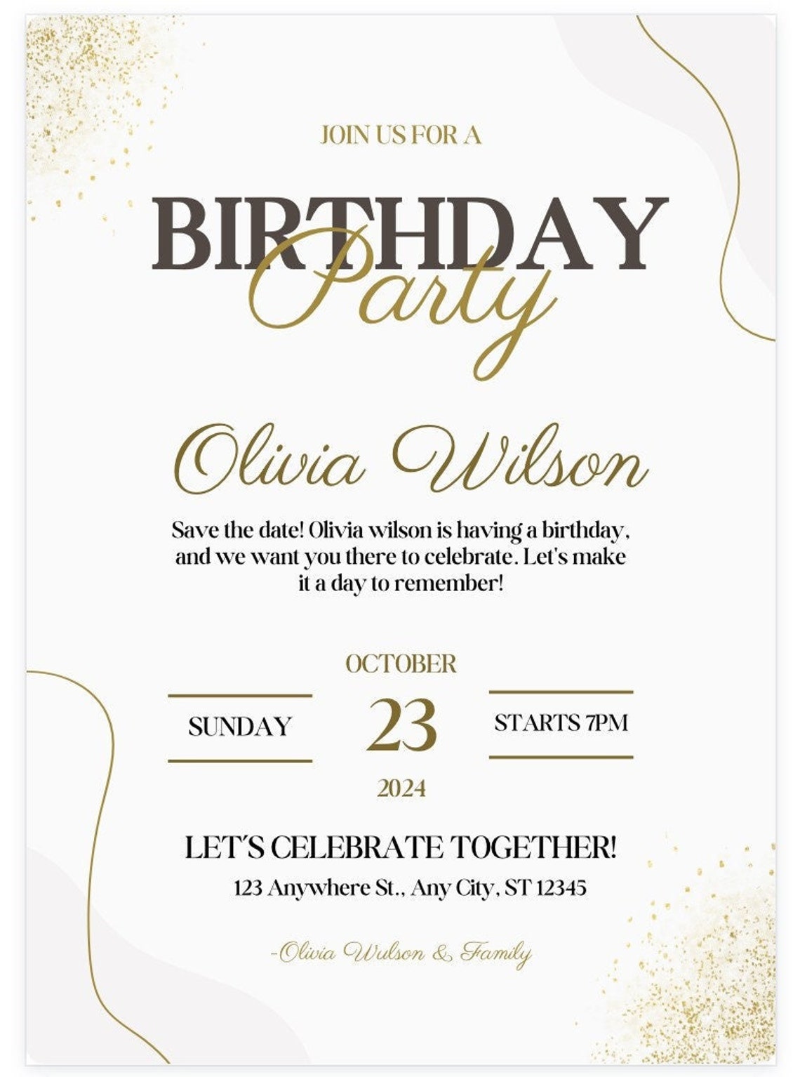 Personalised Birthday Invitation - Etsy