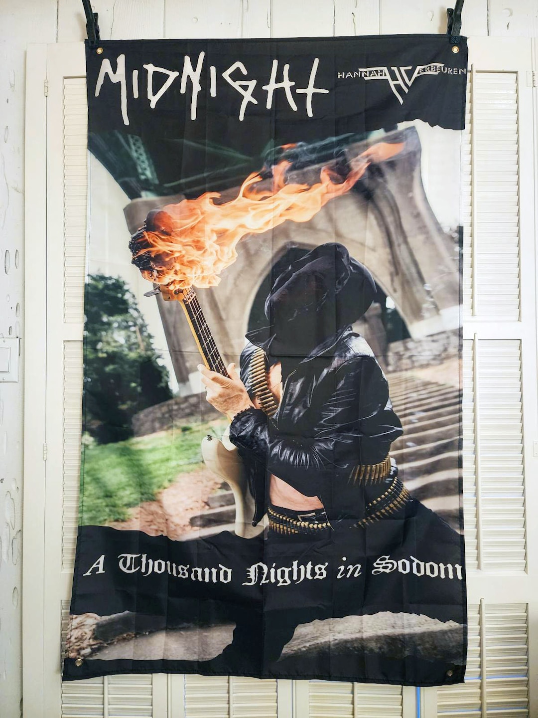 MIDNIGHT Band Flag – HUGE 3x5 Ft Fabric Flag Athenar, Iconic Fire Photo ...