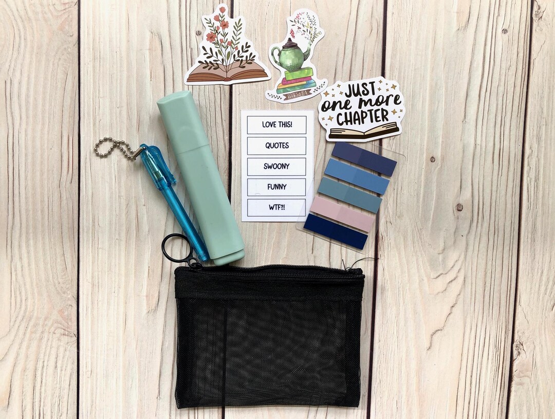 Mini Annotation Kit | Bookmarks Mesh Laminated Booktok Book Lover Gifts ...