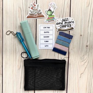 Mini Annotation Kit | Bookmarks Mesh Laminated Booktok Book Lover Gifts ...