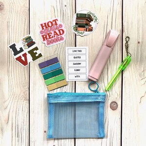 Mini Annotation Kit | Bookmarks Mesh Laminated Booktok Book Lover Gifts ...