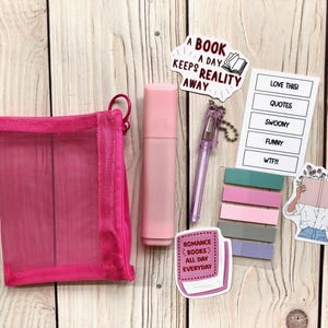 Mini Annotation Kit | Bookmarks Mesh Laminated Booktok Book Lover Gifts ...