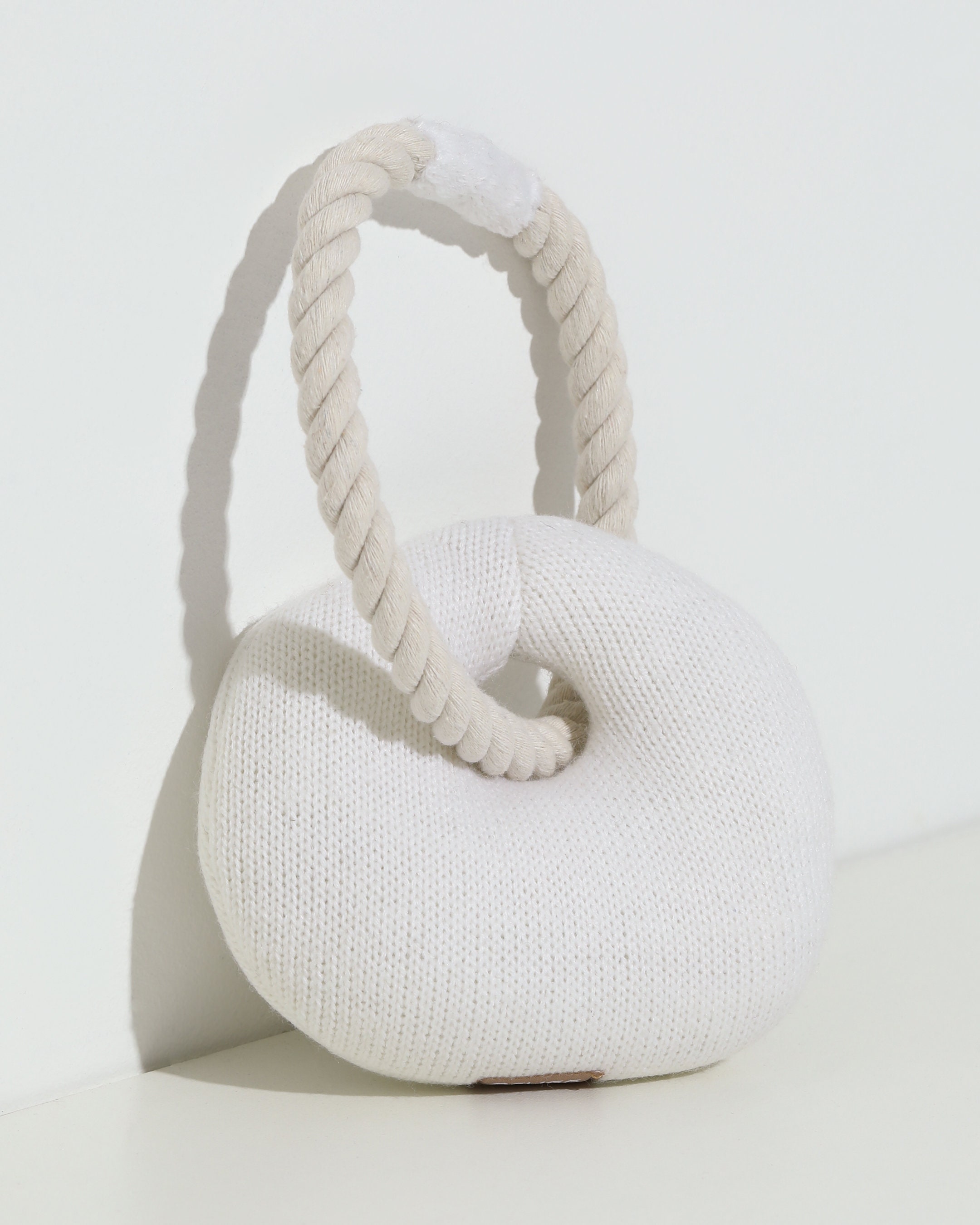 Modern Minimalist DOG TOY Croissant Plush Toy With Rope - Etsy
