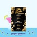 Drink Menu Template - Black and Gold Birthday Menu - Signature Drinks ...