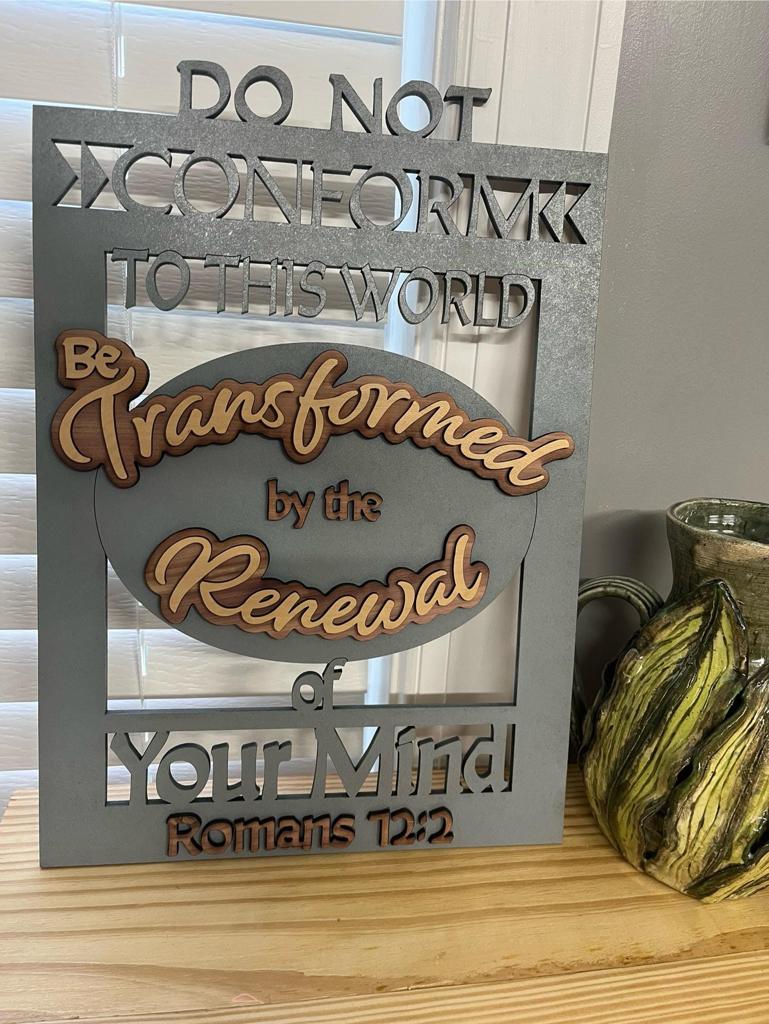 Bible Verse Romans 12 2 - Etsy