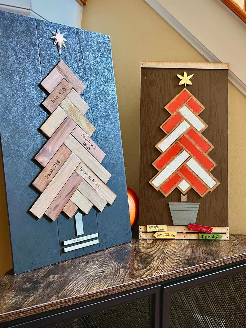 Wood Pallet Herringbone Christmas Tree - Etsy Canada