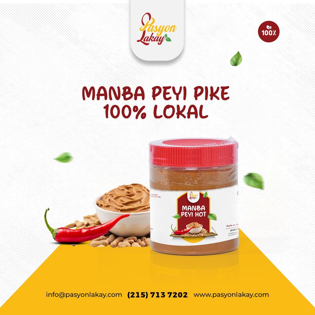 Organic Haitian Manba | Spicy Peanut Butter Spread | Authentic ...