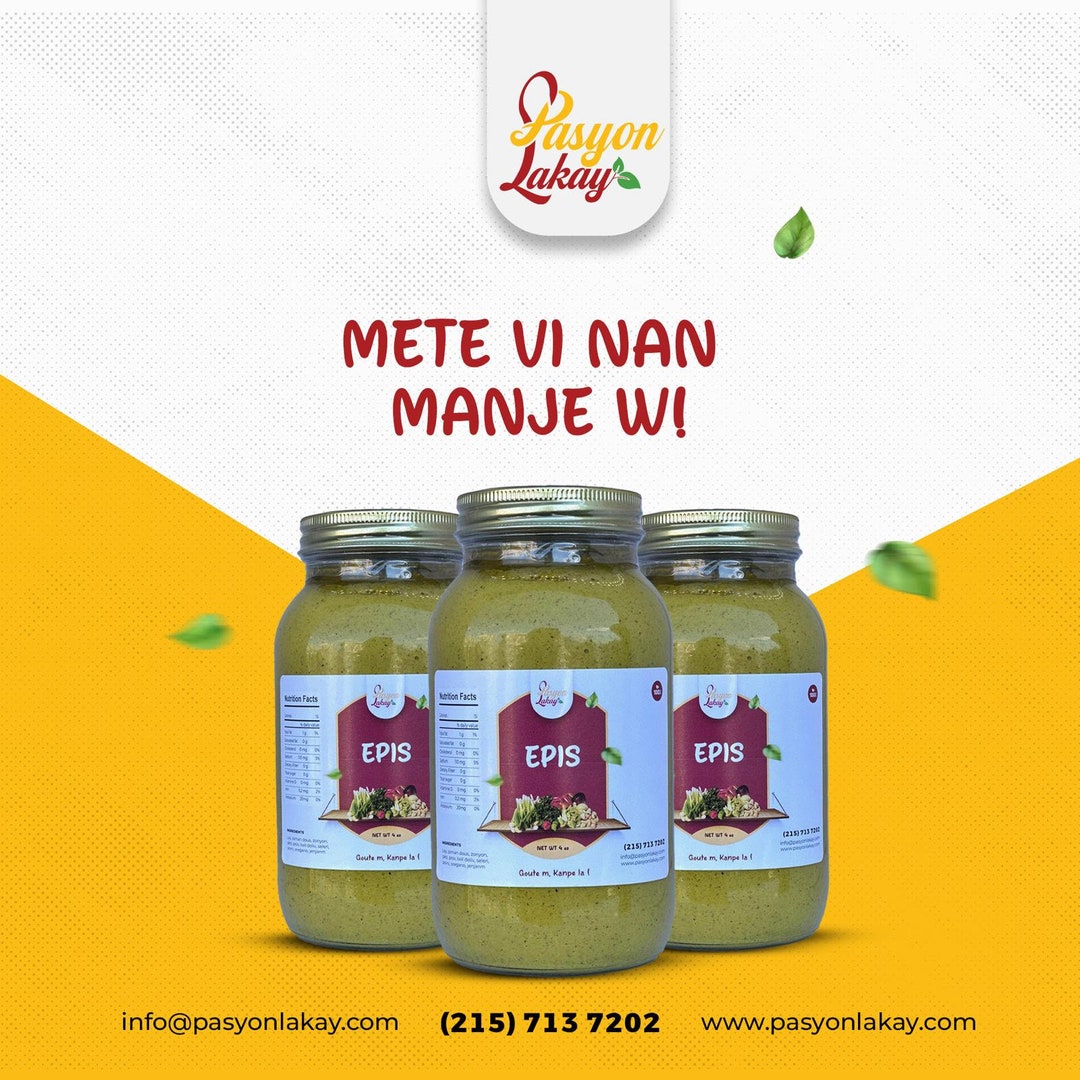 Haitian Epis Seasoning With Olive Oil ,authentic Caribbean Marinade ...