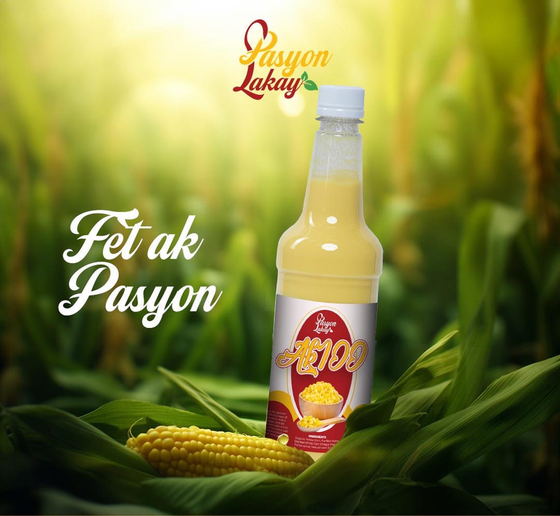 Haitian Akasan Delight - 750ml Premium Creamy Cornmeal Beverage ...