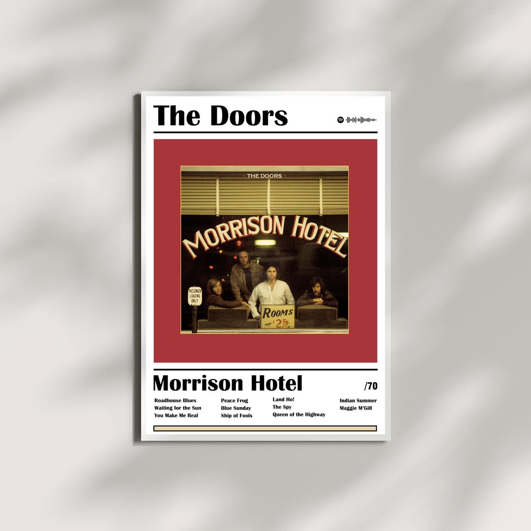 The Doors Poster Print | Morrison Hotel Poster | Music Poster | Album ...