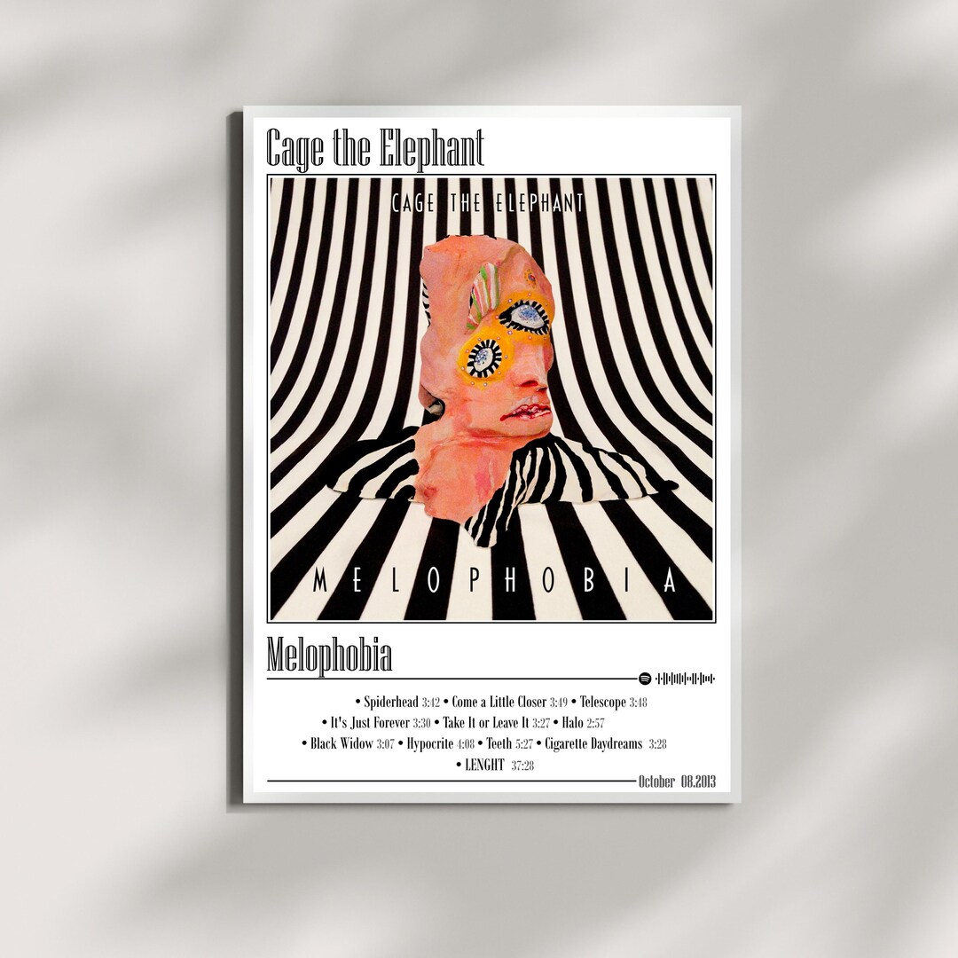 Cage the Elephant Poster Print | Melophobia Album Poster | Music Poster ...