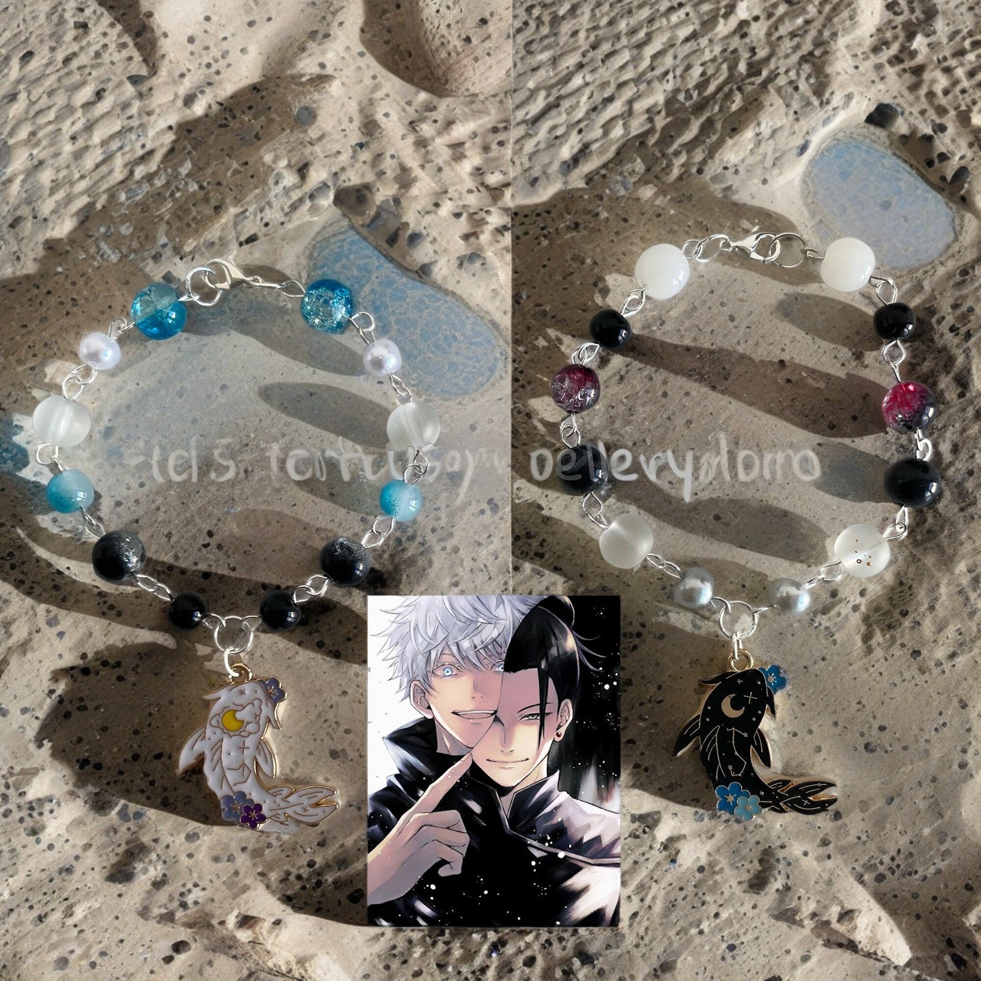 Jujutsu Kaisen Gojo & Geto Stacy Matching Couple Beaded Bracelets,y2k ...