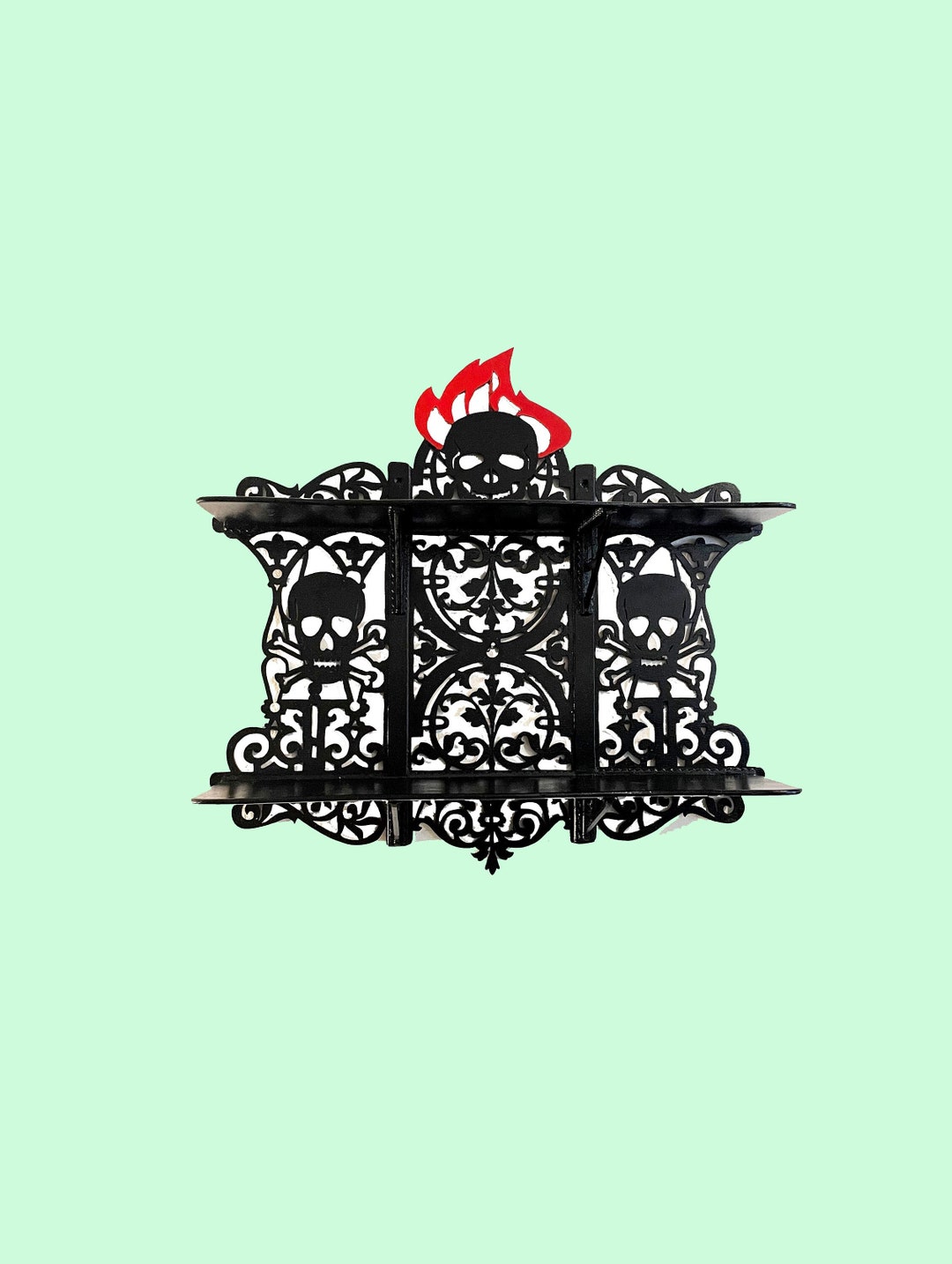 Handmade Wooden Flat Shelf ”scull Sculls Flat Shelf”. Home , Office ...