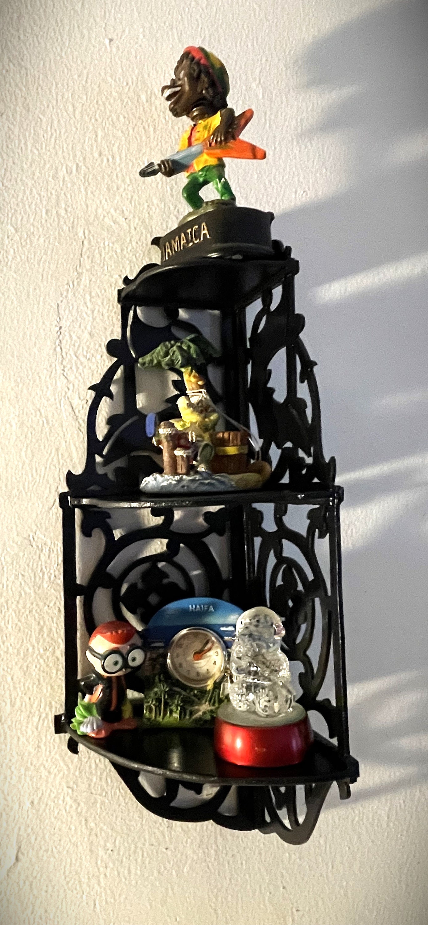 Handmade Wooden Corner Shelf "tower With Bats" Home and Office ...