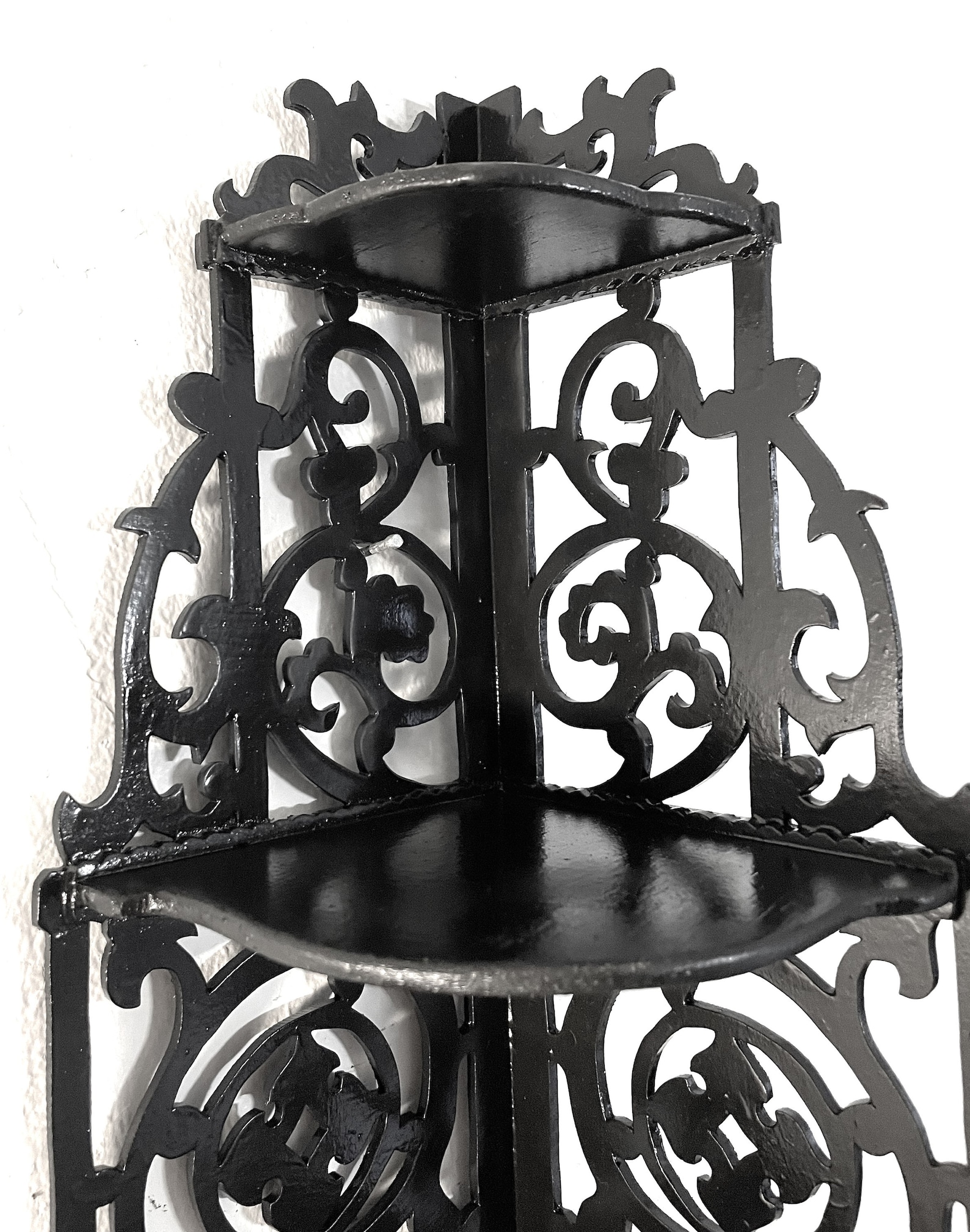 Handmade Wooden Gothic Corner Shelf ”gothic Tower”. Home and Office ...
