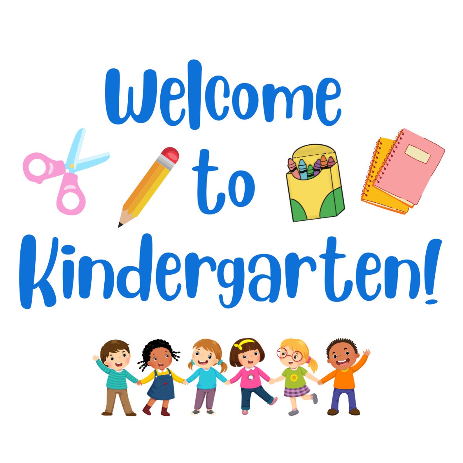 Welcome to Kindergarten Stickers - Etsy