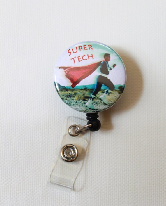 Super Tech.. BADGE REEL | Etsy