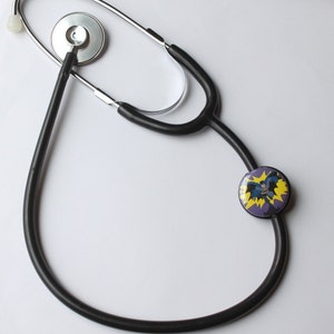 Batman----stethoscope ID Tag - Etsy