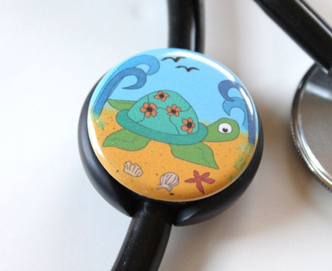 The ORIGINAL Stethoscope ID Tag---sea Turtle-- - Etsy