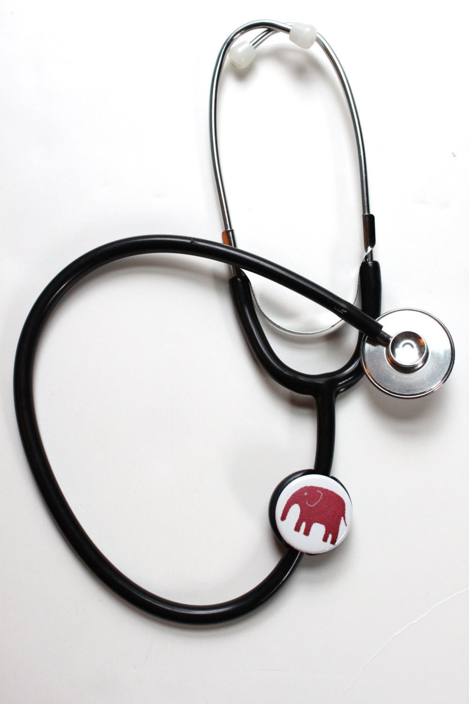 The ORIGINAL Stethoscope ID Tag---pink MOD Elephant-- - Etsy